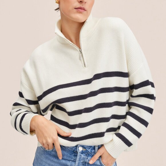 Mango | Sweaters | Mango Striped Knit Sweater | Poshmark